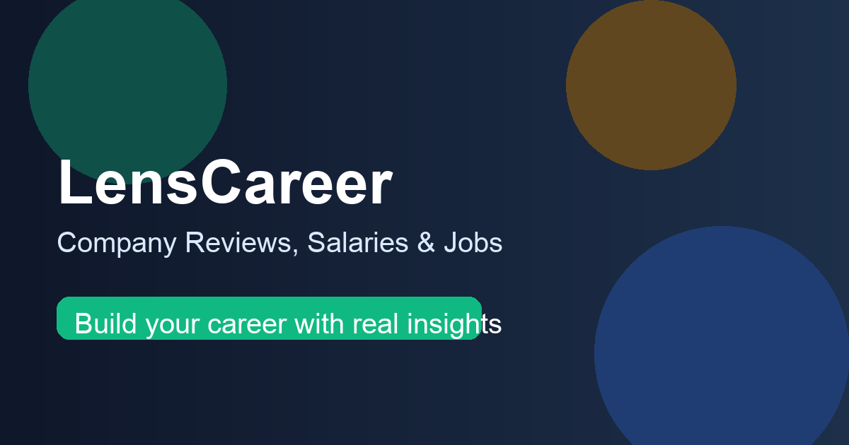 LensCareer - Company Reviews, Salaries & Jobs